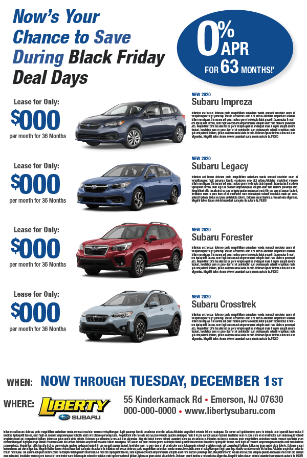 Liberty Subaru Flyer – Big Easy Adam